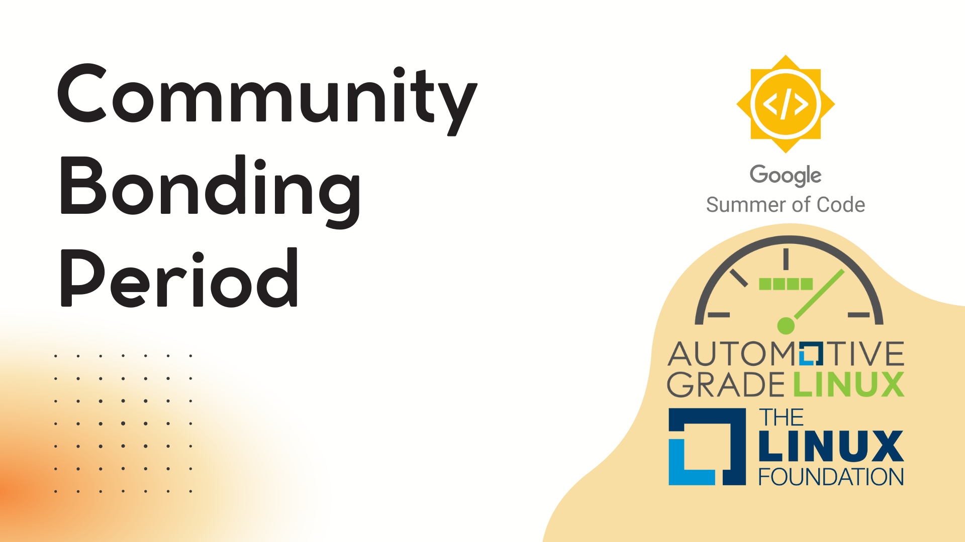 GSoC Community Bonding Period · Suchinton's Hub